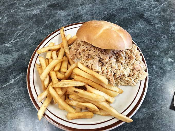 This barbecue sandwich isn't trying to impress food critics; it's too busy making your taste buds throw a standing ovation.