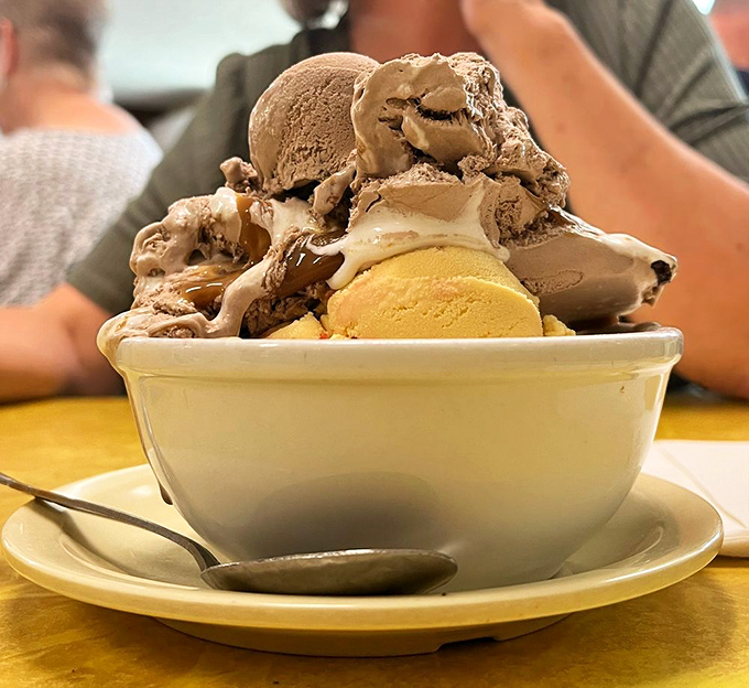 Two generous scoops that prove bigger isn't always better &ndash; sometimes it's just more delicious.