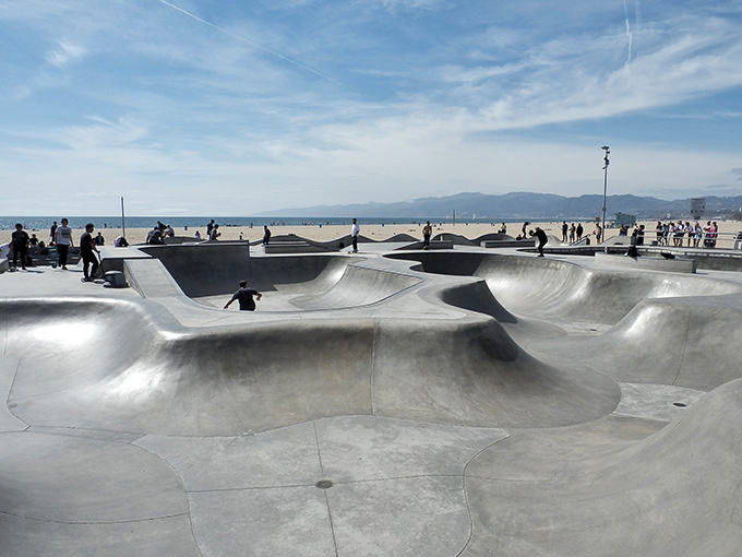 The Venice Skatepark: where gravity seems optional and teenagers make the rest of us feel like we've wasted our coordination.