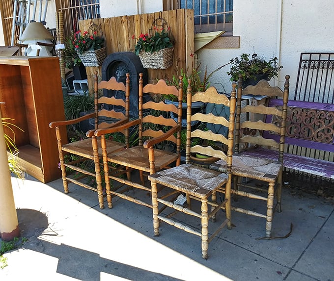 These ladder-back beauties aren't just chairs&mdash;they're time machines with rush seats, patiently waiting for their next dinner party conversation.