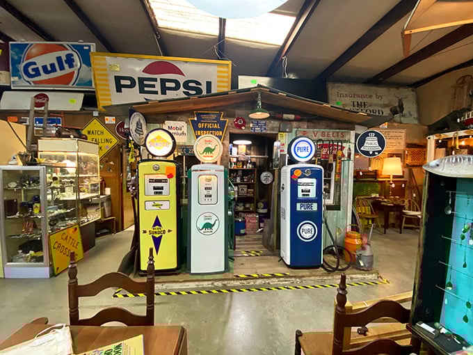 These aren't just gas pumps&mdash;they're sculptural time capsules from when service stations had actual service. Dinosaur juice dispensers never looked so charming!