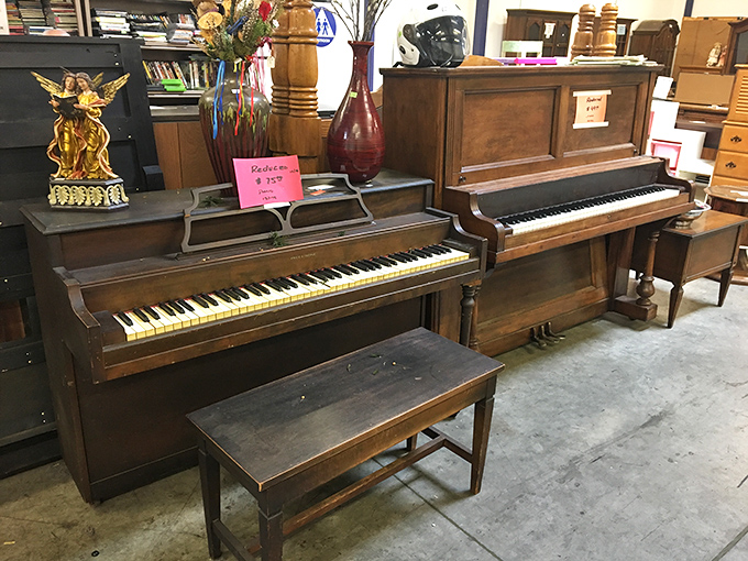 Not just furniture, but time machines with keys. These vintage pianos have stories to tell&mdash;and possibly the beginning of your midlife career change.