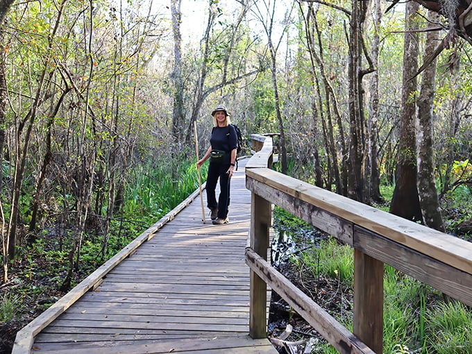 Wooden boardwalks through wetlands &ndash; the original Florida superhighway, minus the traffic jams and road rage.