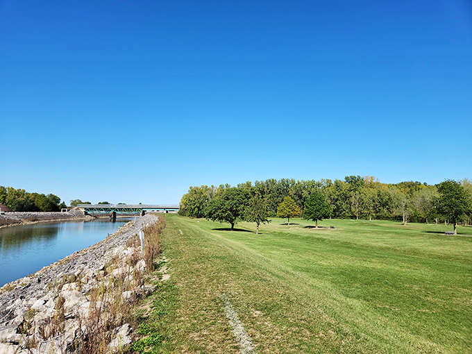 Where the Sandusky River meets manicured greenspace, Walsh Park offers a tranquil respite that feels miles away from everyday worries.