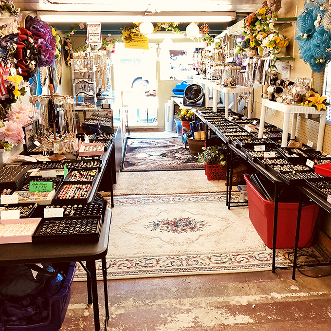 Jewelry displays that sparkle brighter than Vegas, minus the Elvis impersonators and overpriced drinks.