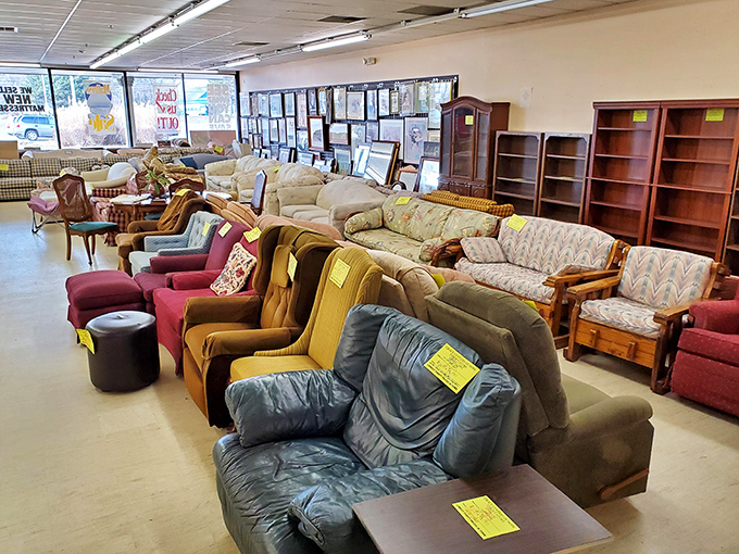 Sofa so good! This furniture section offers enough seating options to host the entire extended family for holiday gatherings.