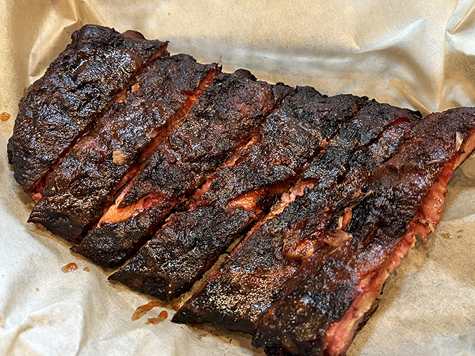 These ribs don't just fall off the bone&mdash;they practically leap into your mouth, sporting that perfect bark that BBQ dreams are made of.