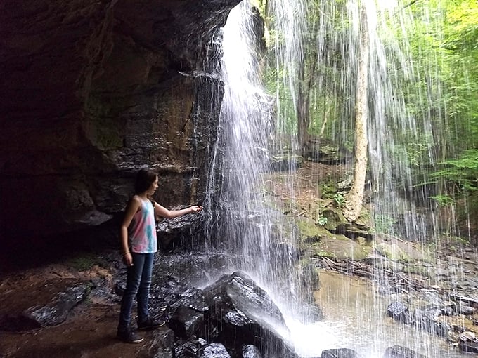 Behind the falls lies a hidden perspective few discover. Like finding the secret room in your favorite childhood home. 