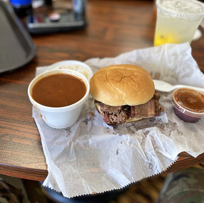 This brisket sandwich isn't just a meal&mdash;it's a religious experience with a side of salvation sauce.