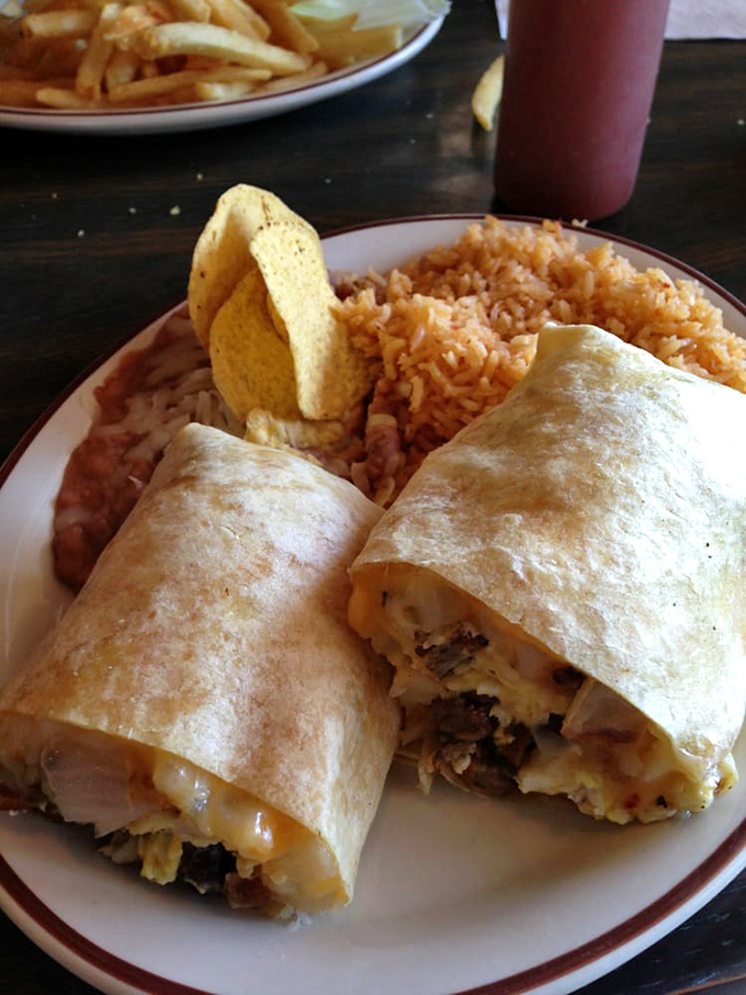 Behold the breakfast burrito that could make grown adults weep tears of pure, unadulterated joy.