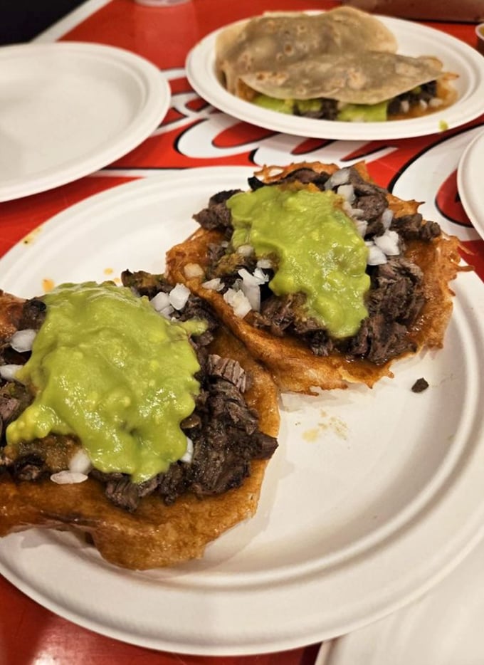These carne asada tacos aren't just food; they're edible love letters topped with vibrant green salsa that whispers, "Where have you been all my life?"