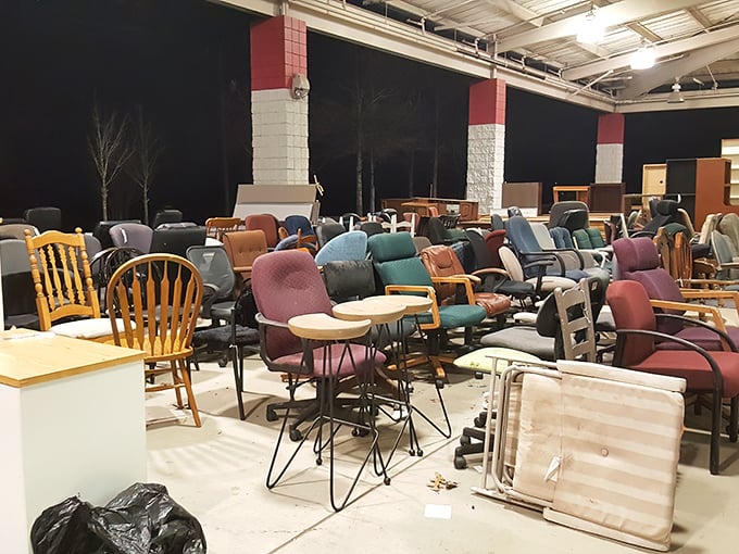 Office chair convention or thrift store goldmine? Either way, someone's home office is about to get a serious upgrade at a fraction of retail.