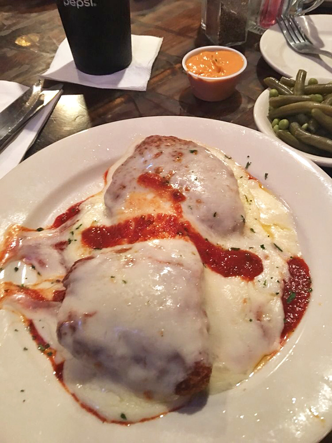 This isn't just chicken parmesan&mdash;it's a masterclass in Italian-American comfort. The cheese pull alone deserves its own Instagram account.