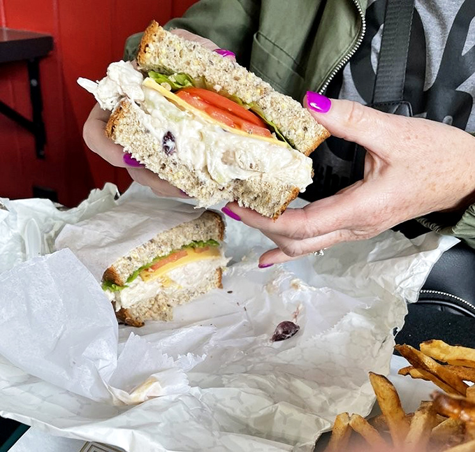 Sometimes the simplest pleasures, like this perfect chicken salad sandwich, bring the greatest joy.