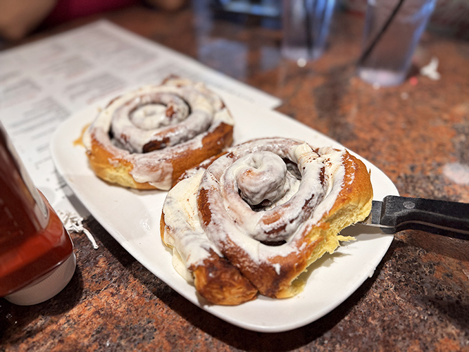 These cinnamon rolls aren't just breakfast, they're an event&mdash;pillowy dough swirled with cinnamon and crowned with cream cheese frosting that melts into every crevice.