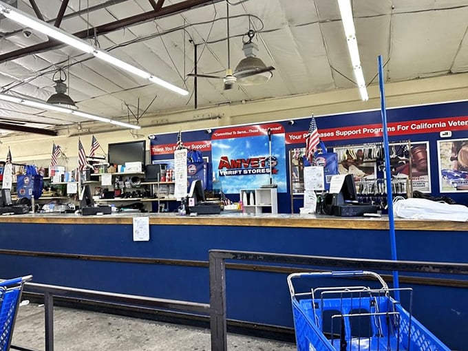 The command center of thrift operations, where your purchases help veterans while helping your wallet.