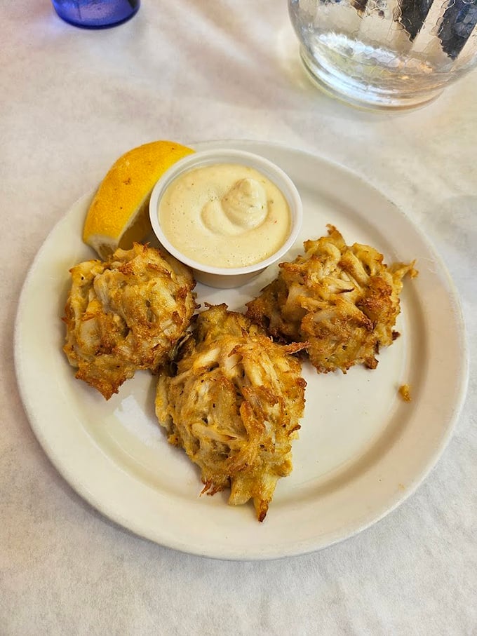 Golden-brown crab cakes that are all meat and no filler&mdash;the holy grail of seafood that makes you question every other crab cake you've ever eaten.