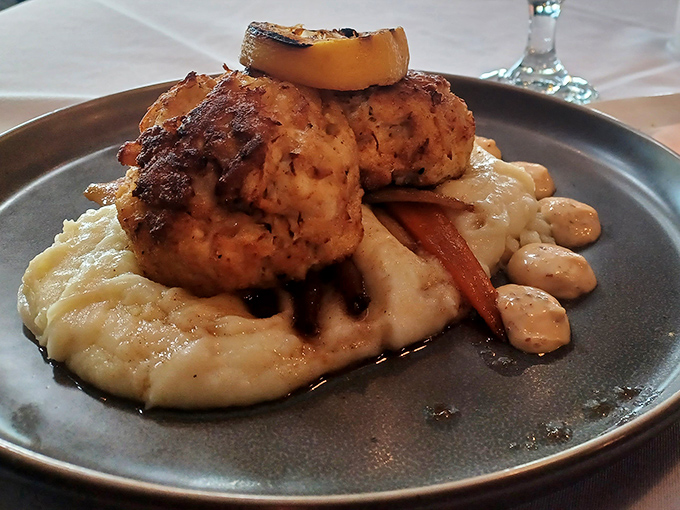 Not just any crab cake—this is what happens when Maryland gets nervous about Virginia stealing its thunder.