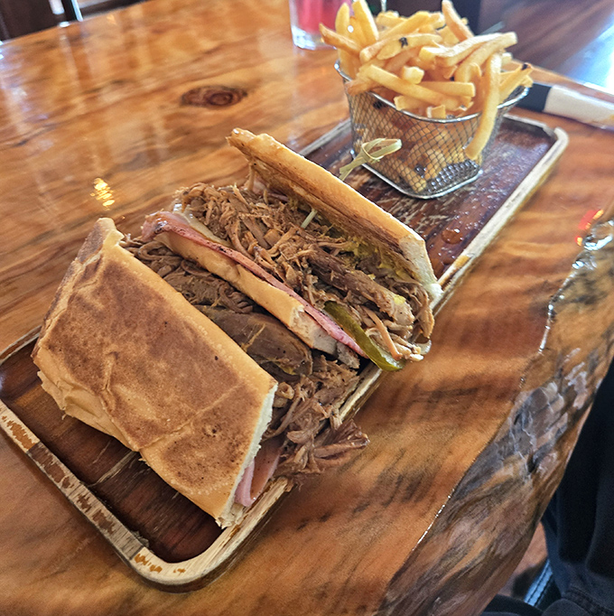 Not all heroes wear capes&mdash;some come pressed between bread with perfectly seasoned pork, ham, and pickles. This Cuban sandwich means business.