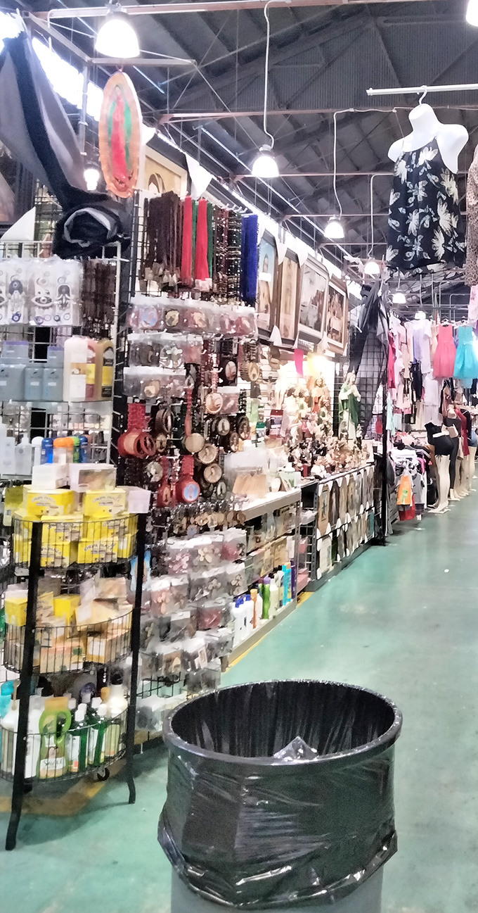 Jewelry, accessories, and religious items compete for attention. This isn't just shopping—it's a cultural immersion where every booth tells a different story.