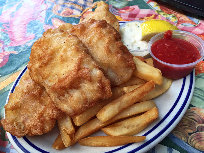 Golden armor protects flaky fish perfection &ndash; this is what dreams are battered and fried in.