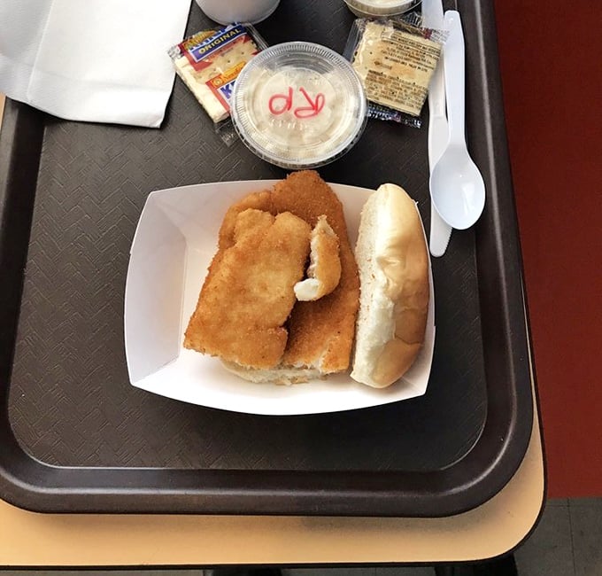 This fish sandwich doesn't need fancy garnishes or artisanal bread to shine. Sometimes perfection is simply fresh fish, properly fried, on a soft roll.