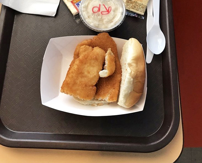Golden-fried flounder that's practically begging to be sandwiched. This crispy masterpiece makes you wonder why you'd ever settle for a burger again.