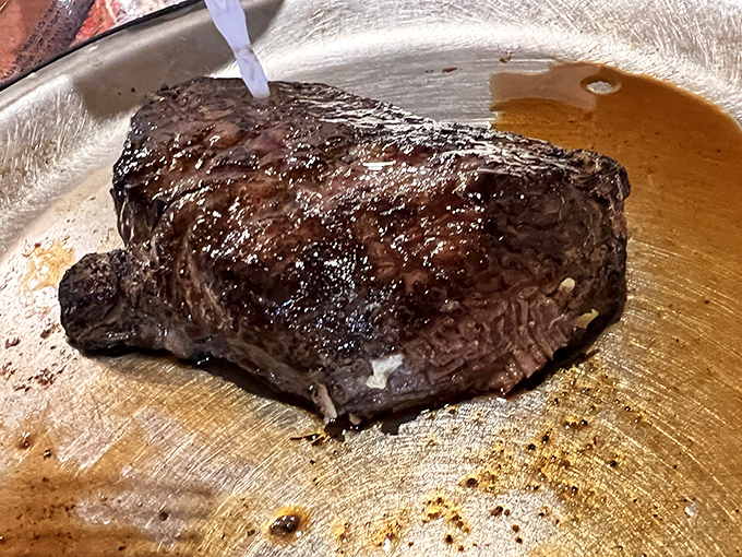 Golden perfection on a plate - this country fried steak could make vegetarians question their life choices.