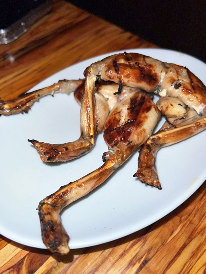 Frog legs that would make even the French take notice. Crispy, succulent, and perfectly charred, they turn first-timers into instant converts with just one adventurous bite.