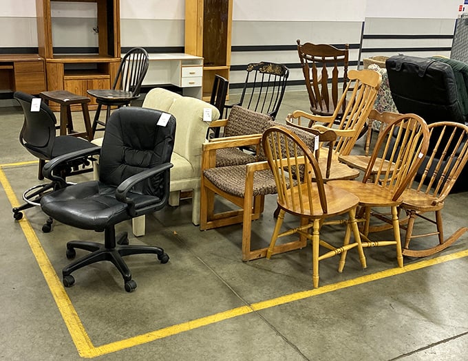 Musical chairs for grown-ups! This furniture section offers everything from "first apartment chic" to "that perfect reading nook" you've been dreaming about.