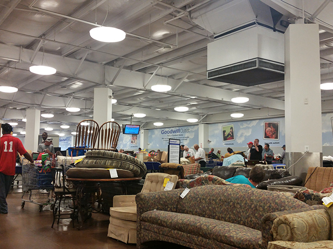 Furniture finds that tell stories of decades past. That floral couch might have witnessed moon landings or hosted neighborhood poker nights.