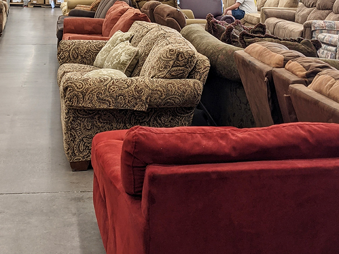 Sofa safari at its finest! From paisley patterns to rich burgundy hues, these gently-used couches await their perfect match and second chance.