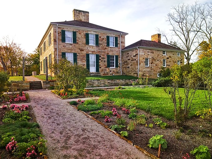 Adena Mansion whispers tales of early American ambition &ndash; this stone beauty inspired Ohio's state seal, which is basically architectural immortality.