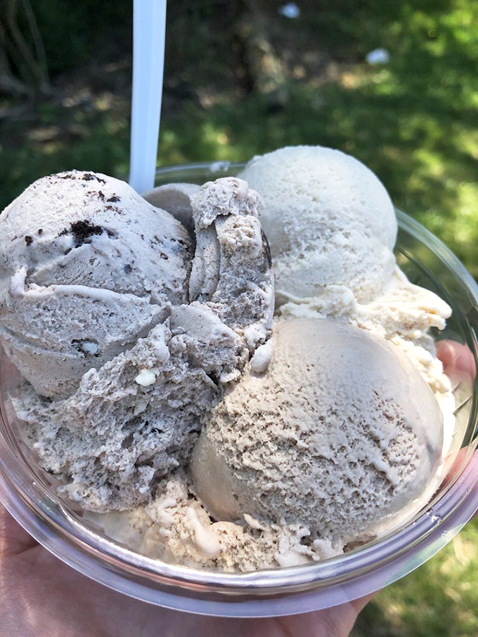 Generous scoops that defy gravity and physics&mdash;this isn't just ice cream, it's an architectural achievement worthy of its own Ohio historical marker.