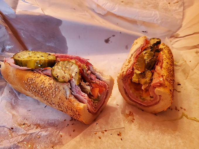 Behold the Italian hoagie in its natural habitat&mdash;perfectly layered, expertly constructed, and practically singing opera with every bite.
