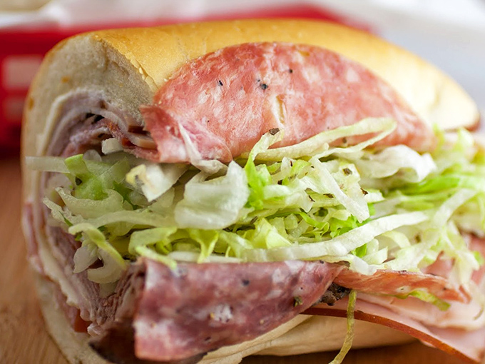 This isn't just a sandwich&mdash;it's architecture in bread form, where layers of Italian meats, crisp lettuce, and sharp provolone achieve perfect harmony.