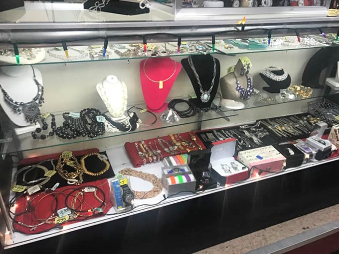 Jewelry cases glitter with forgotten treasures &ndash; one person's "not quite me" becomes another's perfect statement piece.