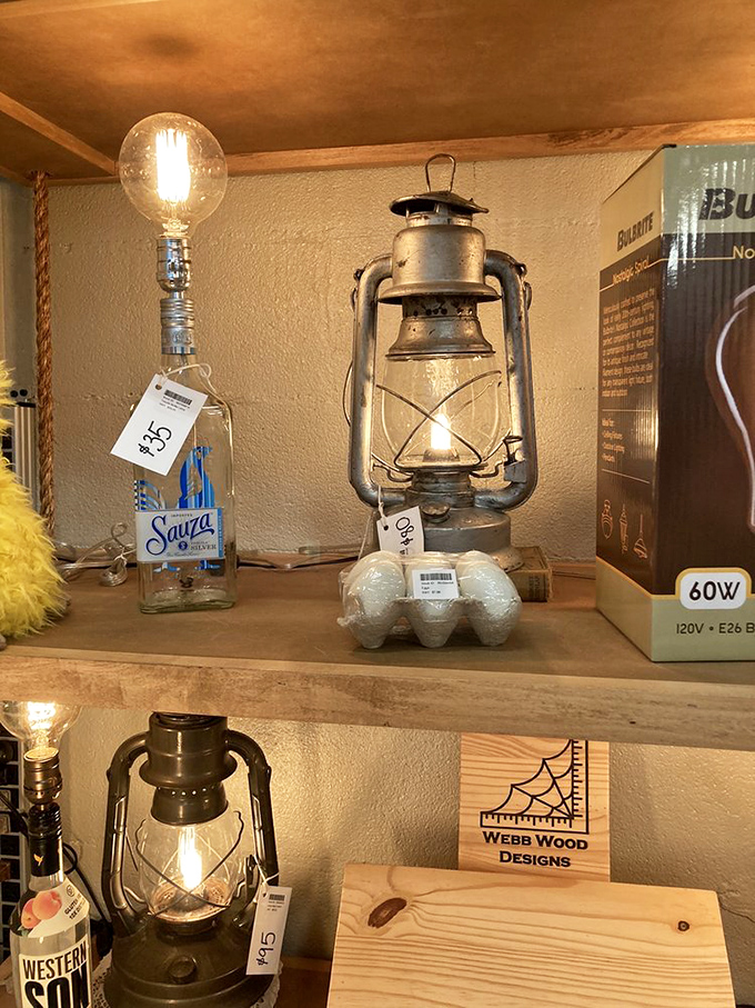 Illuminating the past! Vintage lanterns and clever bottle lamps transform forgotten objects into conversation pieces that would make Edison proud.