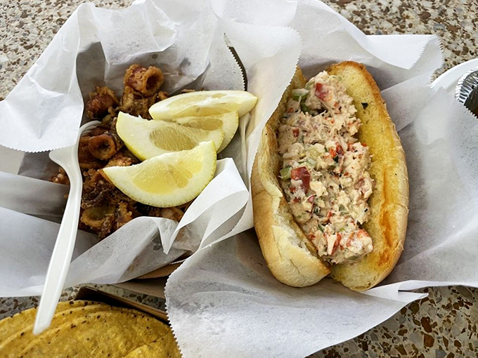 This lobster roll isn't trying to reinvent coastal cuisine &ndash; it's simply letting sweet, tender lobster meat do what it does best: make you happy.