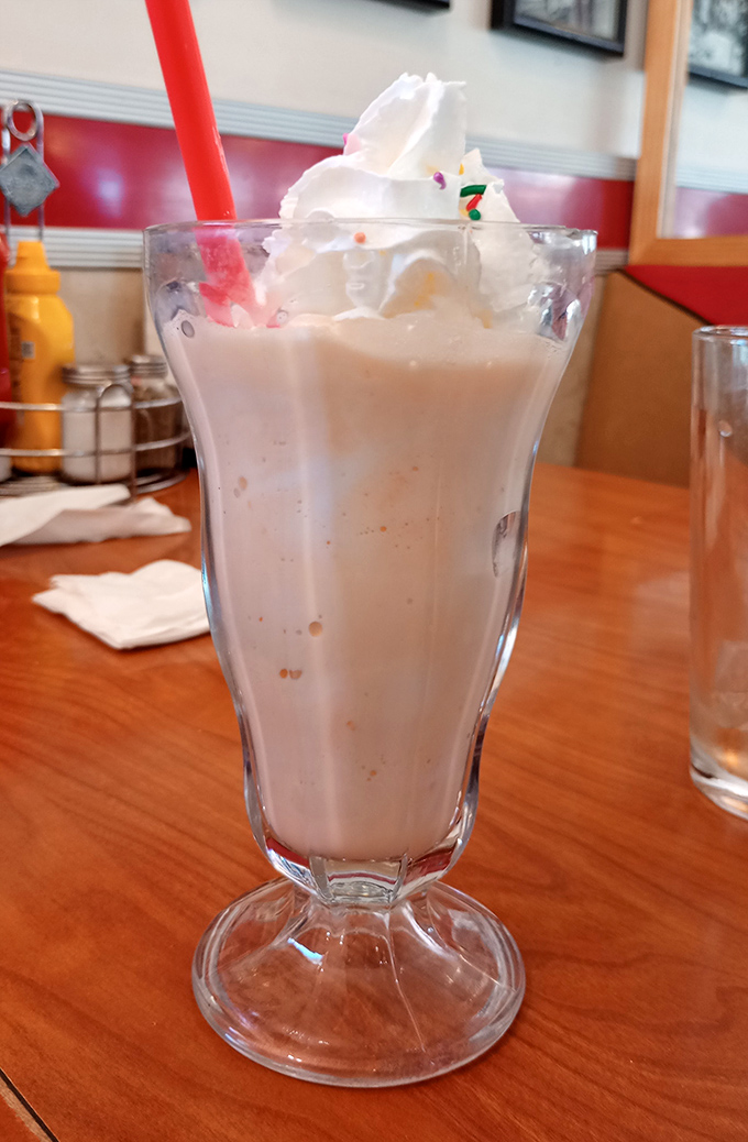 This isn't just a milkshake&mdash;it's a frothy monument to dairy perfection that demands respect, a long spoon, and possibly an extra notch in your belt.