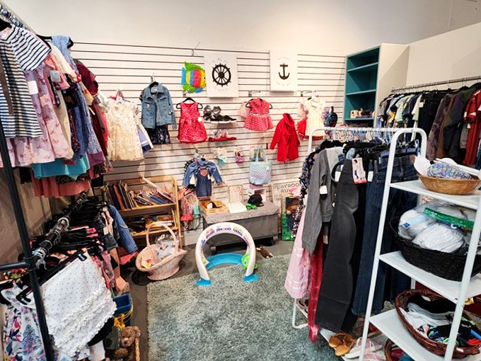 Tiny fashionistas start their thrifting journeys here. The children's section offers everything from party dresses to play clothes, proving style has no minimum age requirement.