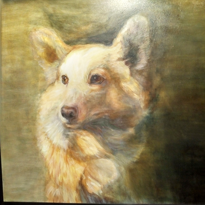 Not just any canine portrait &ndash; this soulful painting captures the gaze of what might be a Russian space dog, or perhaps just the museum's spiritual guardian.