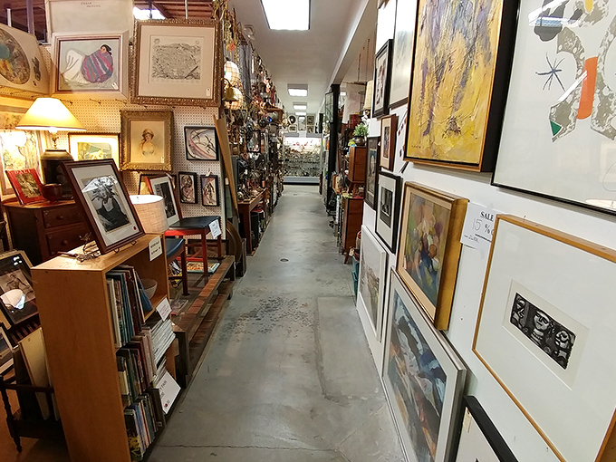 Art for every taste lines these walls&mdash;from abstract splashes that would make Mir&oacute; smile to portraits that whisper stories from another era.