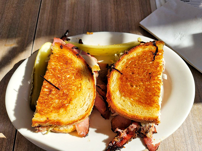 Golden-grilled bread barely containing its treasure of meat&mdash;this sandwich doesn't just satisfy hunger, it creates memories.