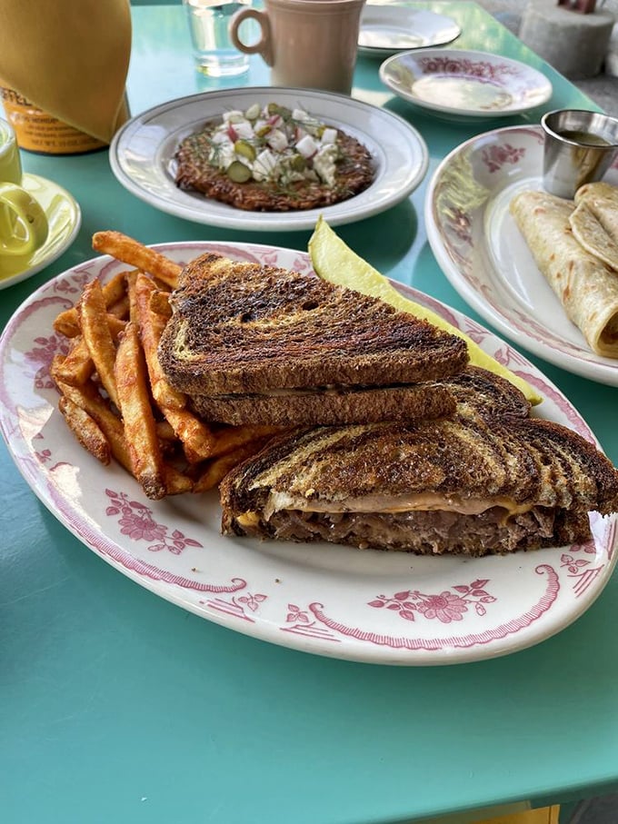 This isn't your midnight diner patty melt&mdash;it's patty melt enlightenment. That sunny-side egg crowns the sandwich like a delicious halo.