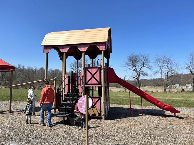 Even in our digital age, kids still light up at the sight of an old-fashioned playground. Some joys never need upgrading!