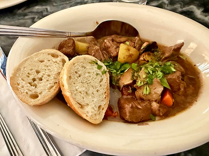 This isn't your grandmother's pot roast&mdash;unless your grandmother studied at Le Cordon Bleu. Fork-tender beef swimming in a gravy worth bottling.