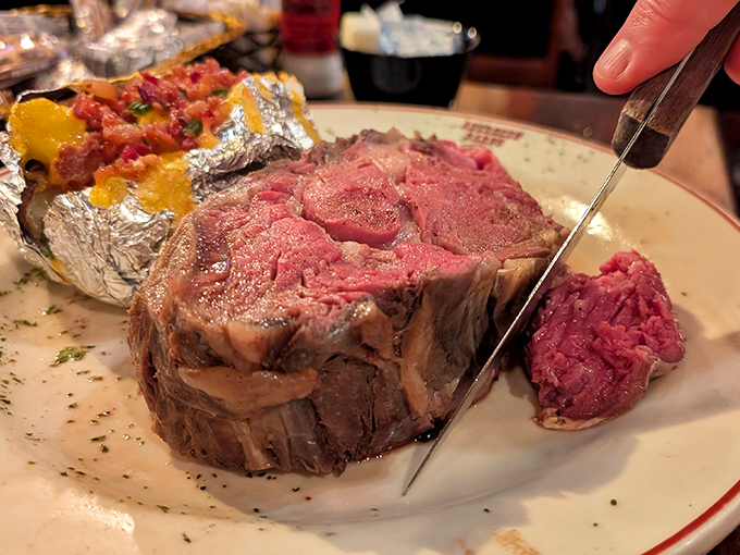 Behold the holy grail of beef&mdash;prime rib so tender it practically cuts itself, making steak knives feel slightly embarrassed.