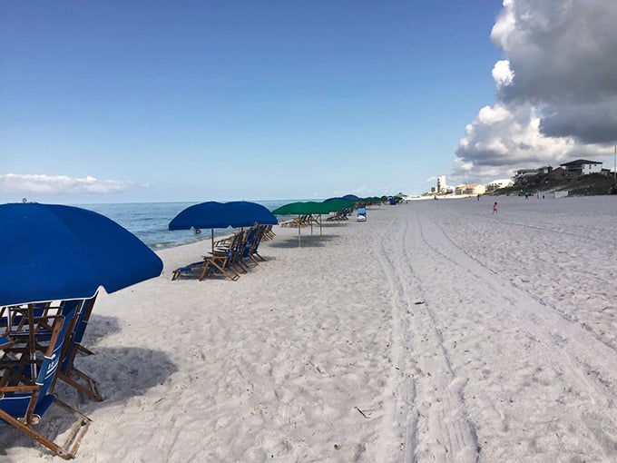 Social distancing, Seagrove style. Even when the beach has visitors, there's always room to claim your own slice of paradise.