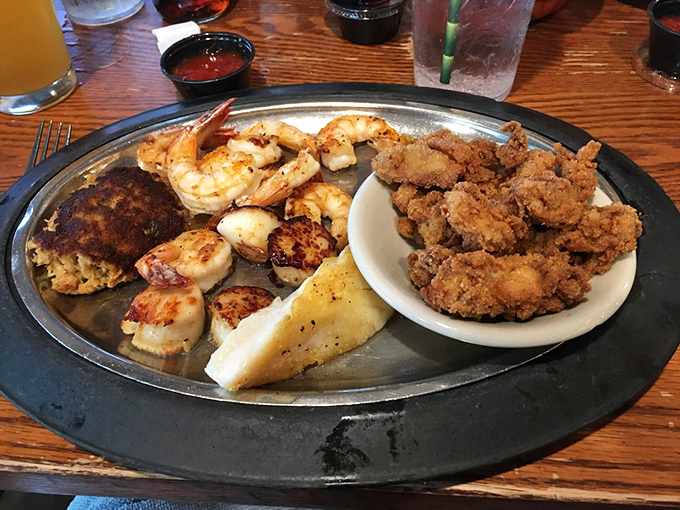 The seafood platter that answers life's eternal question: "Why choose one when you can have it all?"